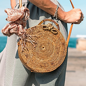 Wooden Handmade Handbag Handles U Shaped Handles Straw Bag Strap DIY Bags Accessories for Crossbody Bag Purse