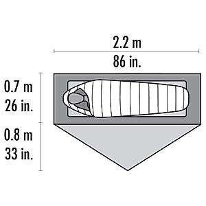 MSR Carbon Reflex 1-Person Ultralight Mesh Backpacking Tent with Rainfly