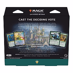 Magic: The Gathering The Lord of The Rings: Tales of Middle-Earth Commander Deck 3 + Collector Booster Sample Pack