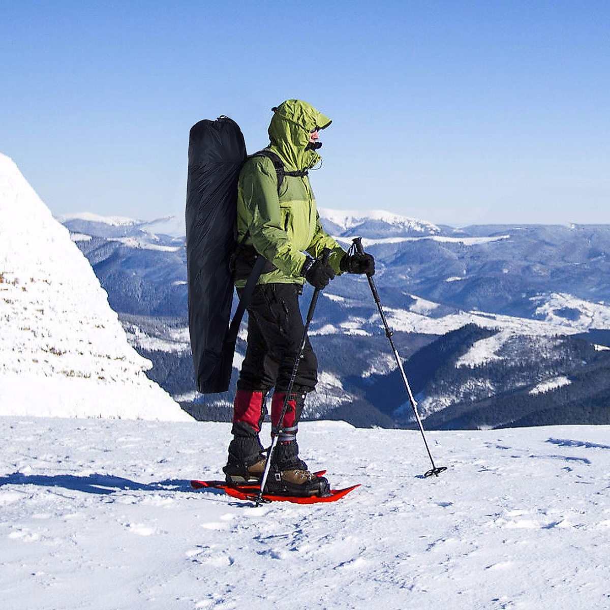 Gymax Ice Shelter, Pop-up Waterproof Fishing Tent 2-Person Portable Ice Tent with Detachable Windows, Zippered Door & Carry Bag