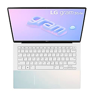 LG gram Style 14” OLED Laptop, Intel 13th Gen Core i7 Evo Platform, Windows 11 Home, 32GB RAM, 1TB SSD, Dynamic White