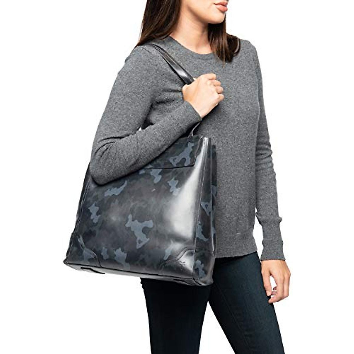 Frye womens Charlie Simple tote handbags, Ocean Camo, One Size US