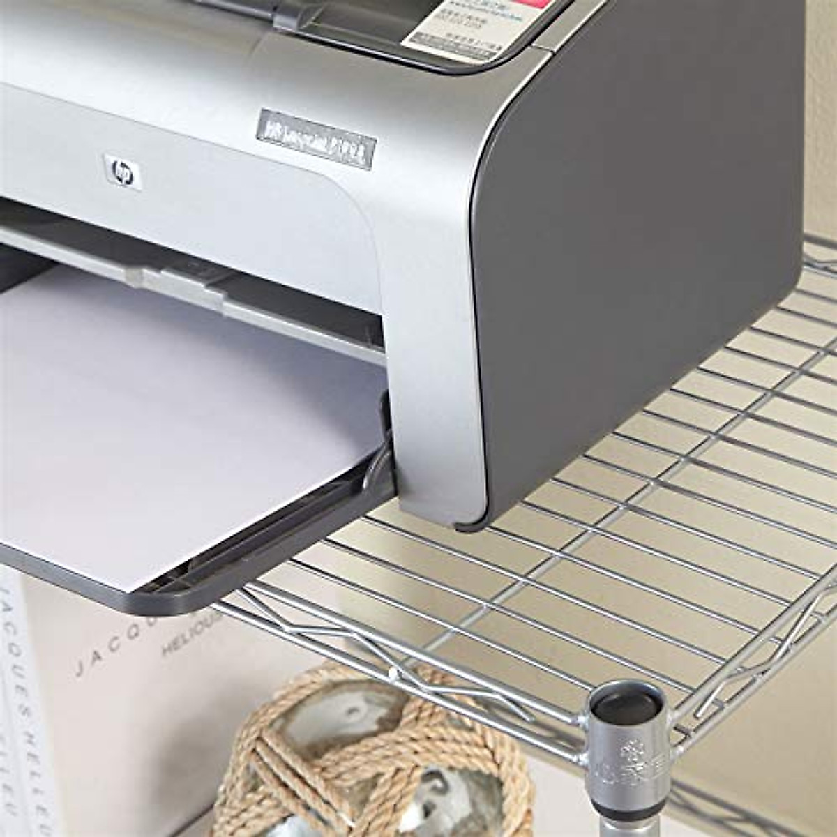 BELANITAS 3 Tier Wire Shelving Unit Adjustable Height Storage Shelves Heavy Duty Metal Shelf Steel Wire Shelving Rack with Wheels, 23" L x 13" W x 32" H, Sliver