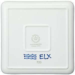 Royal Copenhagen 1027458 Blue Fluted Mega Square Dish, Plate, 7.9 inches (20 cm), Wedding Gift, Gift