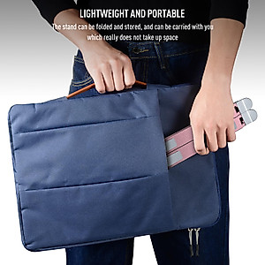 VAJUN Laptop Stand for Desk, Multi-Angle Adjustable Aluminum Portable Laptop Stand, Ergonomic Laptops Elevator for Desk, Metal Holder Compatible with 10 to 15.6 Inches Notebook Computer, Silve