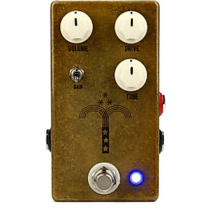 JHS Morning Glory V4 Transparent Overdrive Pedal with 3 Patch Cables