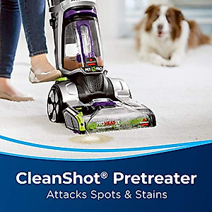 Bissell ProHeat 2X Revolution Max Clean Pet Pro Full-Size Carpet Cleaner, 1986, with Antibacterial Formula and Bonus 3" Tough Stain Tool