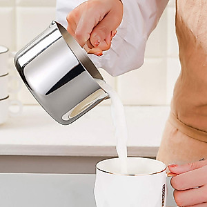 YARNOW Stainless Steel Saucepan Milk Pot Soup Pot Sauciers Noodle Pan Small Cooking Pot Melting Pot Mini Pot with Handle for Steak Egg Fried Rice Ramen Oatmeal Soup Chocolate Candy Baby Food