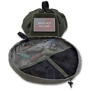 Lay-n-Go Defender Tactical Gear Accessory, Tool & Utility Storage Bag With Pockets for Travel, Military, First Responder, Survival and Outdoors, with a Durable Patented Design, 20 inch, Green