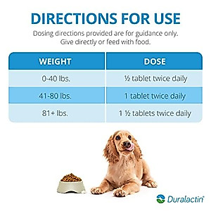 Veterinary Products Laboratories Duralactin Canine, 60 Chewable Tablets