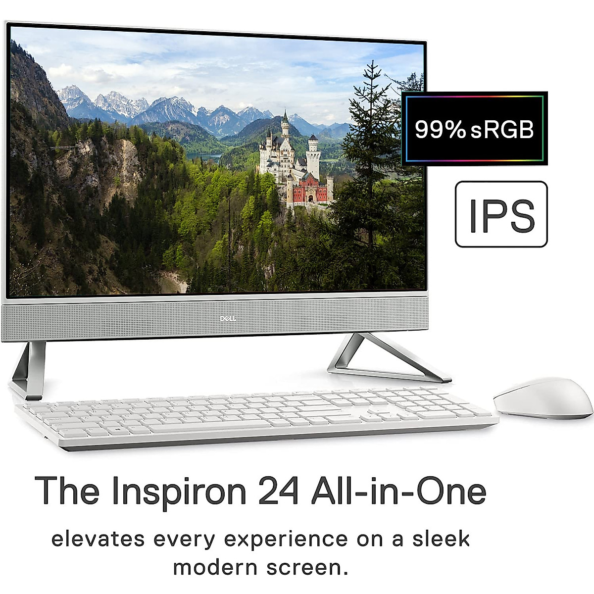 Dell Inspiron 5410 All-in-One Desktop, 23.8'' FHD IPS Touchscreen, 12th Gen Intel Core i5-1235U, 32GB RAM, 2TB SSD, HDMI, RJ-45, 1080p Webcam, Wireless KB&Mouse, Wi-Fi 6, Windows 11 Home White