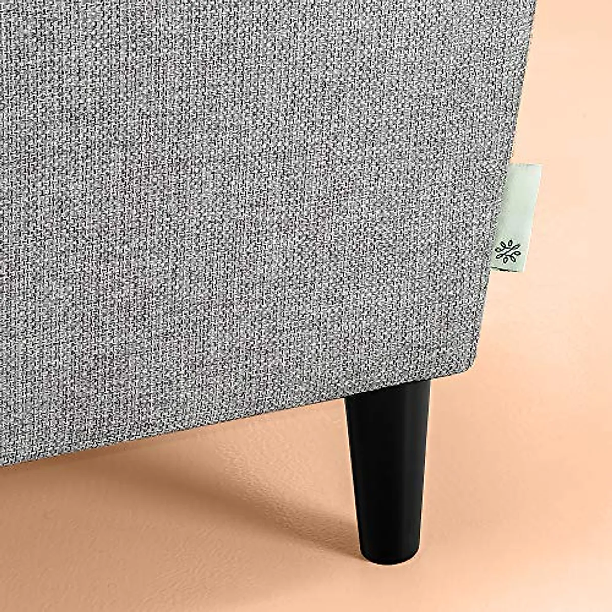 ZINUS Jackie Loveseat Sofa / Easy, Tool-Free Assembly, Soft Grey