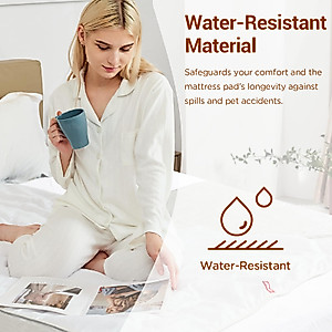 Comfytemp Heated Mattress Pad Twin, Dual Zone Electric Bed Warmer-Upper Body & Foot Temperature Difference Design, Water-Resistant Bed Heater with 12 Heat Settings & Auto-Off, Multi-Mode, Washable