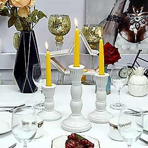 Zest Candle 12-Piece Taper Candles, 6-Inch, Yellow