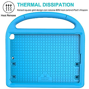 SUPLIK Kids Case for iPad 5th/6th Generation (9.7-inch, 2017/2018), iPad Air 2 Case with Screen Protector, iPad Pro 9.7 Durable Shockproof Protective Cover with Handle Stand for Kids, Blue