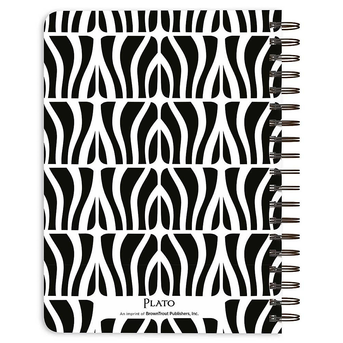 Ebony & Ivory | 2024 6 x 7.75 Inch 18 Months Weekly Desk Planner | Foil Stamped Cover | July 2023 - December 2024 | Plato | Stationery Planning