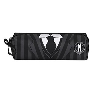 Karactermania Wednesday Uniform-2.0 FAN Square Pencil Case, Black, 21 x 8 cm, Black, One Size, 2.0 FAN Square Pencil Case Uniform