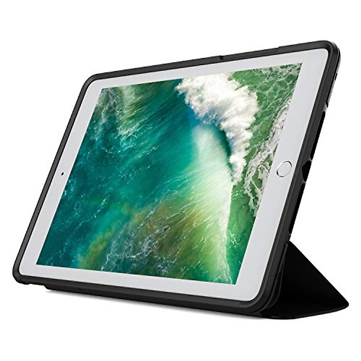 OTTERBOX Symmetry Folio Series Case for iPad (5th and 6th Generation) - Retail Packaging - Starry Night - (Clear/Black/Dark Grey Microsuede)