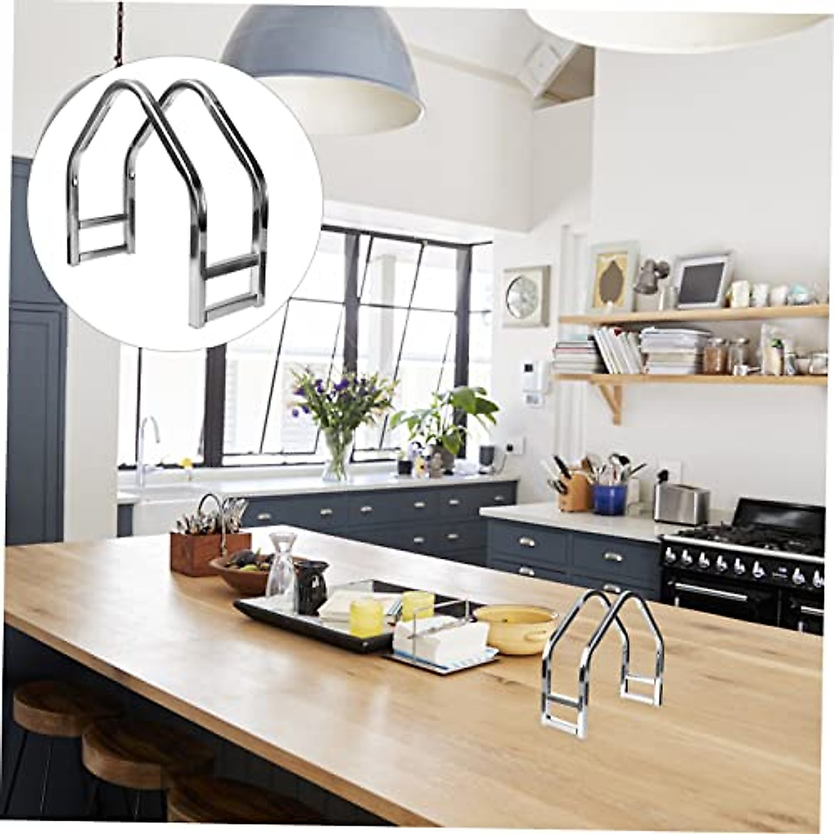 Zerodeko Rack Lid Rack Racks for Storage Shelves Chopping Block Cutting Board Rack Stainless Steel Pot Cover Shelf Pan Lid Holder Chopping Board Rack Chopping Board Stand Bakeware Pot