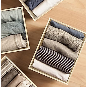 Sorbus Unfinished Wood Crates - Organizer Bins, Wooden Box for Pantry Organizer Storage, Closet, Arts & Crafts, Cabinet Organizers, Containers for Organizing (2 Pack)