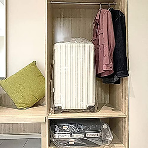 Dust Cover Big Plastic Drawstring Bags Multi-Purpose for Storage and Keeping Luggage, Suitcase Good for Household Organizing Reusable Set of 4