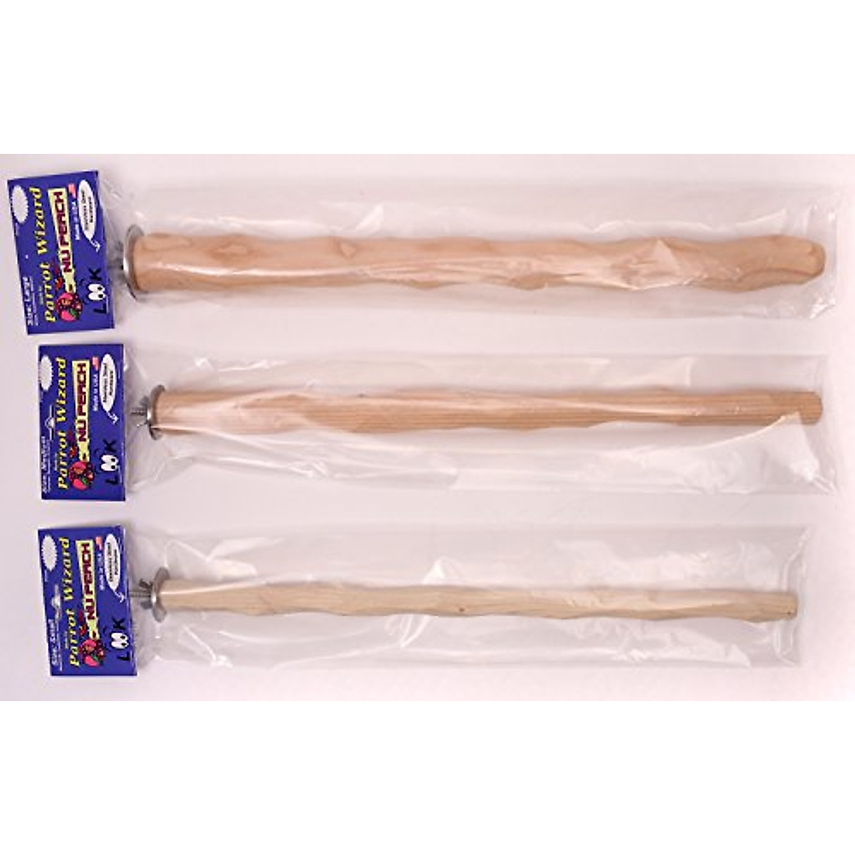 18" Extended NU Perch® - Small for Cockatiels, Parakeets, and Green Cheek Conures