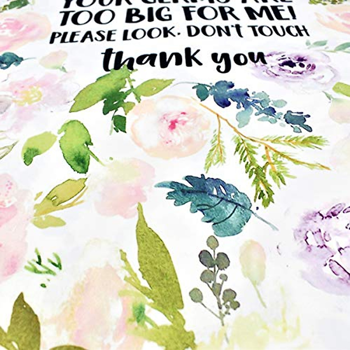 Baby Nursing Cover,Baby Car Seat Canopy,No Touch Sign Infant Stroller Cover Breastfeeding Cover,Soft Stretchy Nursing Cover Up for Baby (Leaf Flower)