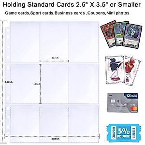 30 Pack A5 Mini 3 Ring Binder Photo Sleeves (15 Pack)