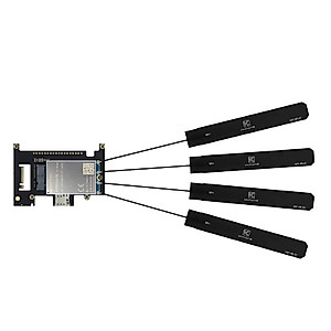 Khadas M2X WWAN Extension Board with M.2 Slot for Adding a 4G/5G LTE Module Support Nano-SIM Card Slot/18-Pin GPIO Header/4G/5G Active LED