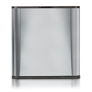 Glad Roomate Stainless Steel Under Counter Trash Can with Clorox Odor Protection | Space Saving Dual Lid Waste Bin for Kitchen Cabinet, Bathroom or Office