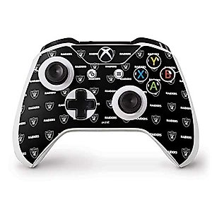 Skinit Decal Gaming Skin Compatible with Xbox One S Controller - Officially Licensed NFL Raiders Blitz Series Design