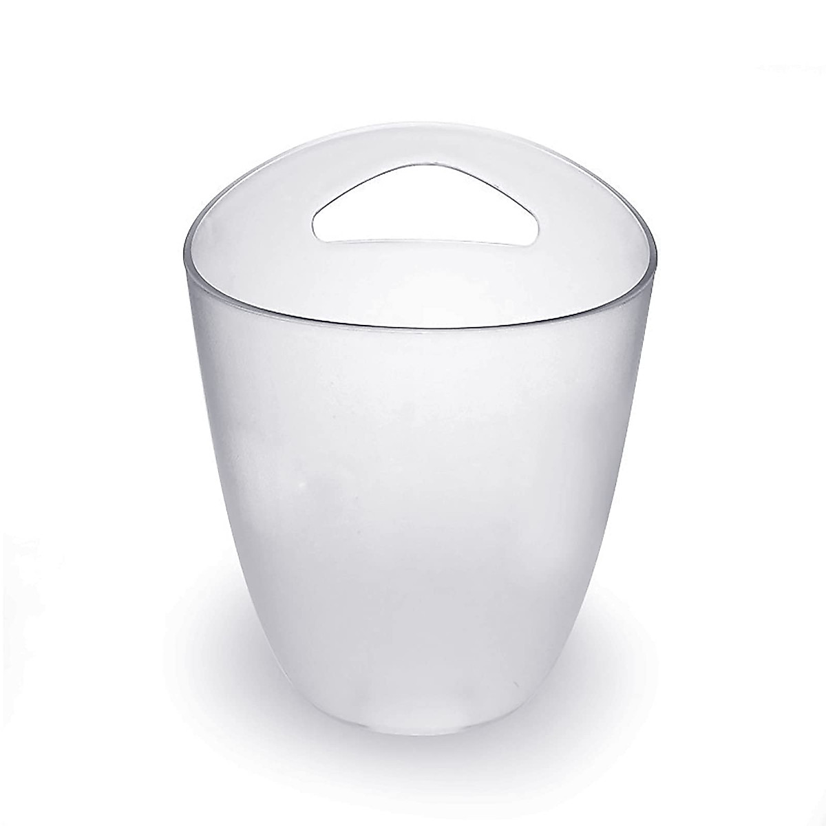 Nicunom 2 Pack Acrylic Ice Bucket, 3.2 L Wine Bucket Food Grade Storage Tub for Drinks and Parties Frosted Clear Tub Perfect for Wine, Champagne or Beer Bottles