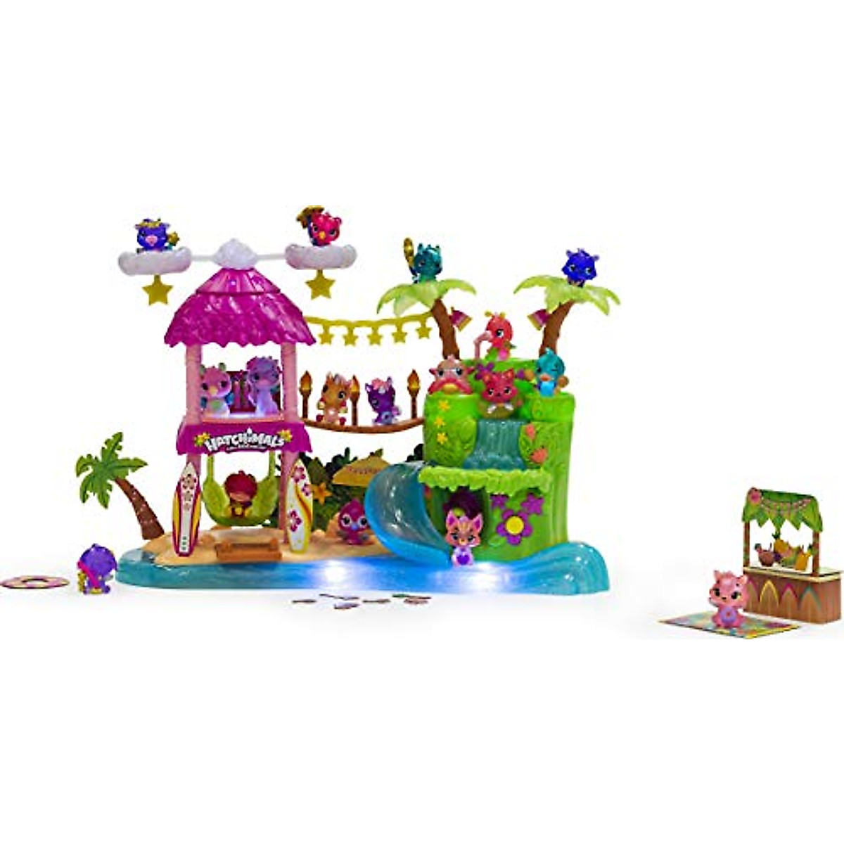 Hatchimals CollEGGtibles Tropical Party Playset with Lights, Sounds and Exclusive Season 4 CollEGGtibles, for Ages 5 and Up