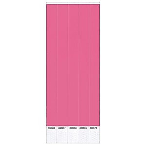 Vibrant Solid Pink Wristbands - 500 Pack - Durable & Comfortable Material, Perfect for Events & Fashion Statements