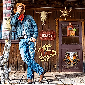 32 Pieces Western Party Decorations Cowboys Party Decorations Western Cutouts Cowboy Cutouts Wild Cutouts Country Party Decorations for Western Theme Cowboy Theme Birthday Party Supplies