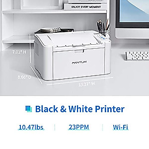 Pantum Laser Wireless Printer Black and White Mobile Printing P2502W, PB-211 Toner Cartridge Standard Yield 1500 Pages