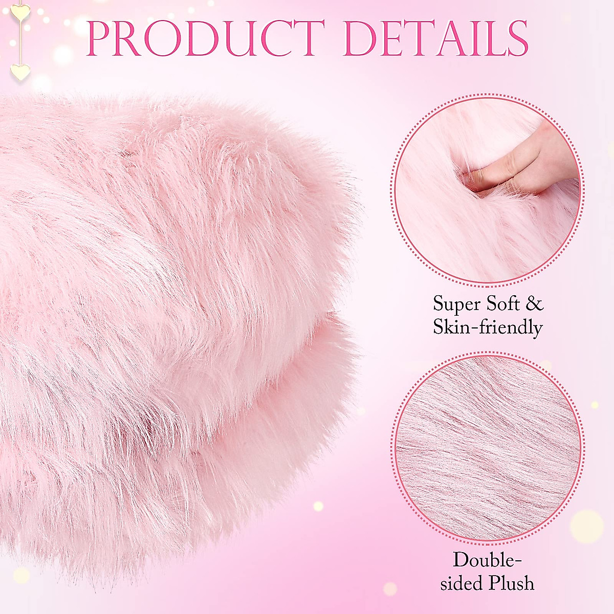 Maitys 2 Pieces Heart Shaped Decorative Pillows Faux Fur Throw Pillow Fluffy Pillows Spring Cute Soft Throw Cushion with Insert for Girls Kids Bedroom Living Room Sofa Couch, 12 x 16 Inch (Violet)