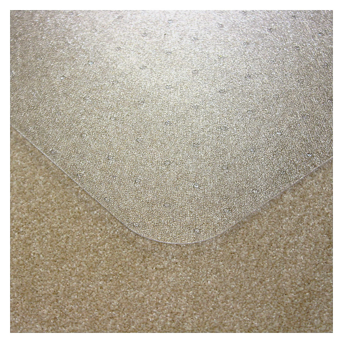 Marvelux Enhanced Polymer Eco-Friendly Office Chair Mat with Lip for Low and Standard Pile Carpeted Floors | 48" x 51" | Transparent Carpet Protector | Multiple Sizes