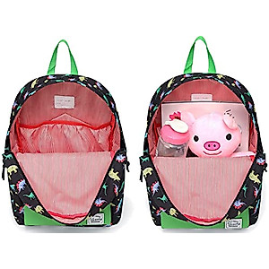 VASCHY Dinosaur Rolling Luggage and Cute Preschool Backpack Bundle