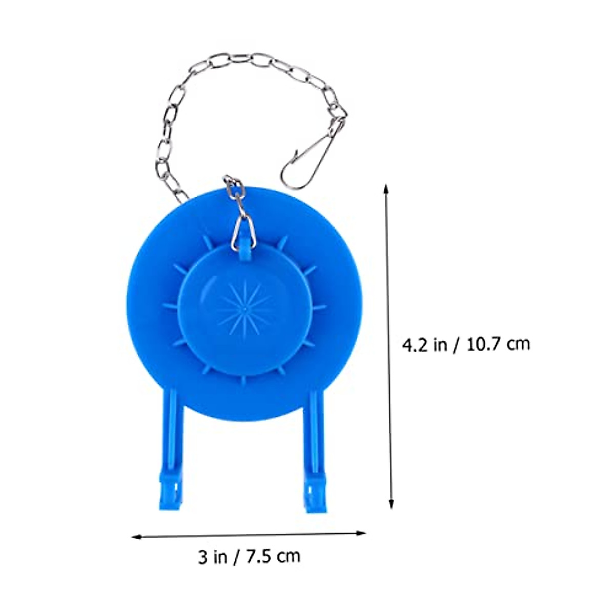 DOITOOL 2pcs Toilet Seat Plastic Chains Toilet Tank Flapper Lift Chain Braclet Toilet Plastic Flapper Plastic Flush Flapper Toilet Pvc Tank Flapper Toilet Flapper Blue Rubber Accessories