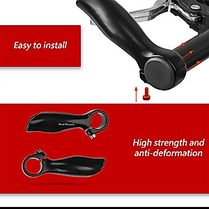 Pilipane Bike Bar Ends, Aluminum Alloy Handlebar Extensions for Bicycle & Motorcycle, Cycling Accessories for Road Mountain Bike, Fit for 22.2mm/0.87inch Handlebars