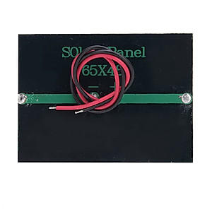 4Pcs 3V 0.3W Polycrystalline Silicon DIY Safety Solar Power Charging Panel with Cable 65x48mm