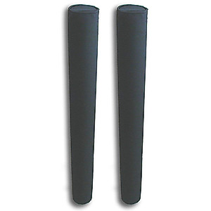 Mad Dog Boat Trailer Guide Pole Pad and Cover with Capped Ends | 36 Inch | Black | Heavy Duty UV Fade Proof Canvas | Set of Two
