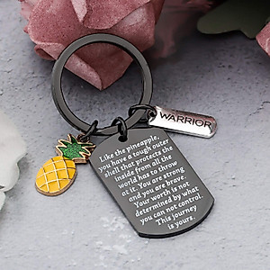 WSNANG IVF Pineapple Gift This IVF Journey Is Yours Keychain IVF Infertility Warrior Jewelry IVF Gift for Infertility Mom