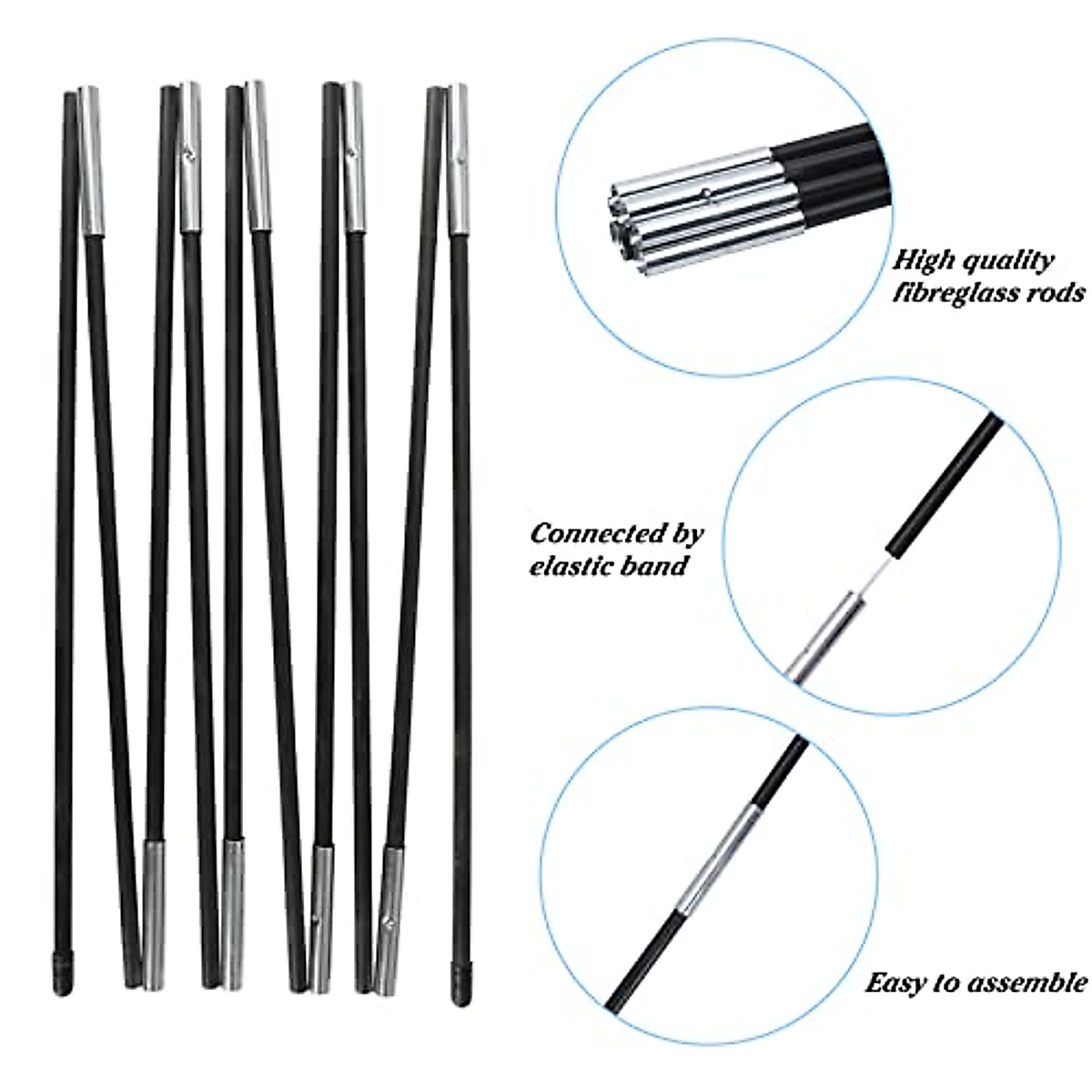 RUBFAC Table Balloon Arch Kit, Black Balloon Arch Stand Balloon Arch Frame for Different Size Tables Balloon Garland Decorations of Birthday Party Wedding Baby Shower Christmas and Festival Decoration