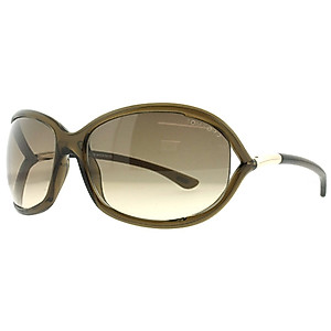 Tom Ford Women's FT0008 614 Jennifer Sunglasses, Champagne, 61mmX16mmX120mm