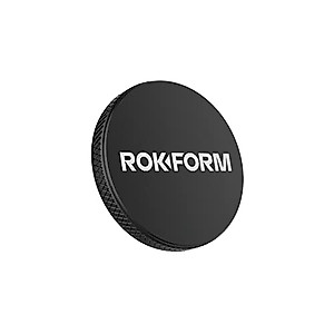 Rokform - Low Pro Magnetic Phone Mount, 1-Inch Phone Magnet for Car, 3M VHB Adhesive Holder Mounts to almost any Flat Surface, Compatible with all Rokform Cases (Black)