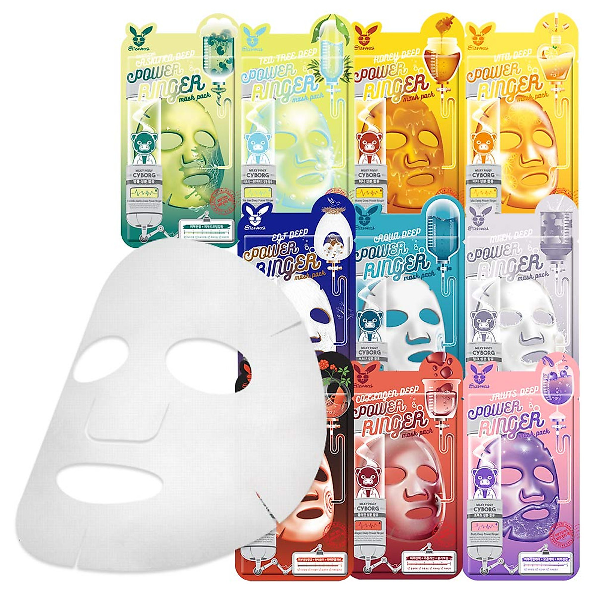 Elizavecca Deep Power Ringer 10 Type Mask Packs/koreanbeauty/kbeauty/face mask pack/sheet mask pack