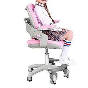 ZLBYB Children's Study Chair Primary School Home Desk Office Adjustable Lift Seat Back Chair Writing Chair Stool