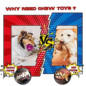 Zeaxuie Heavy Duty Various Dog Chew Toys for Aggressive Chewers - 9 Pack Value Set Includes Indestructible Rope Toys & Squeaky Toys for Medium, Large & X-Large Breeds (Style-1 Rope Toys)